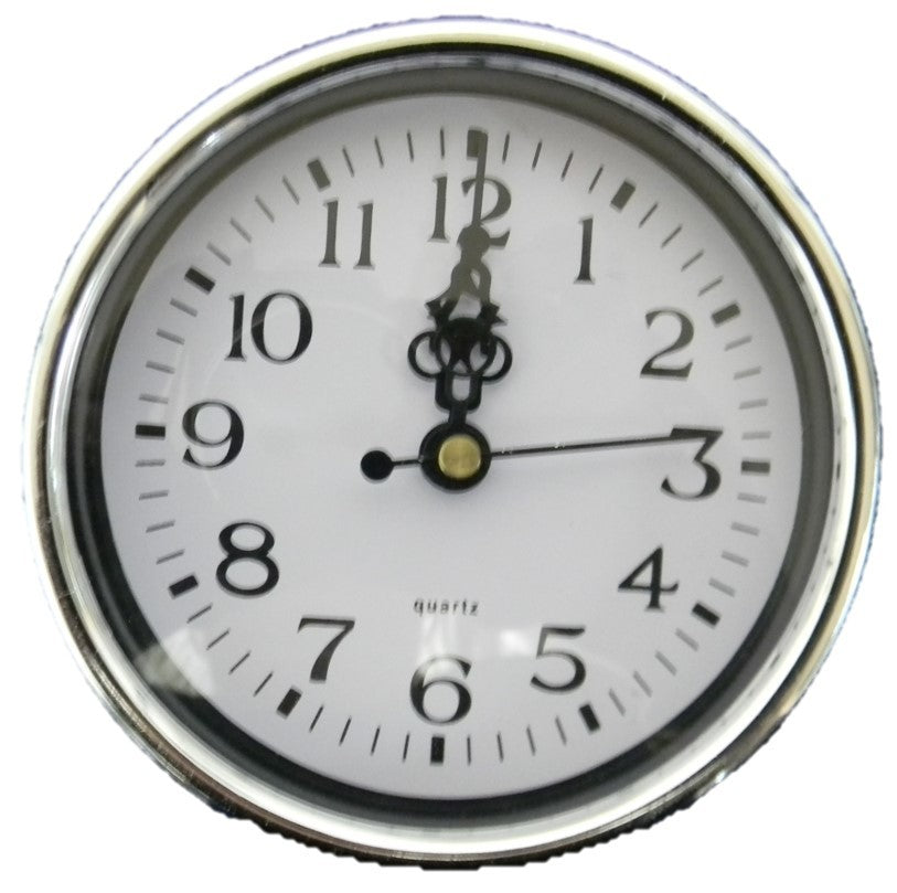 Australian RV Accessories Wall Clock Silver 10cm Quartz – Award RV ...