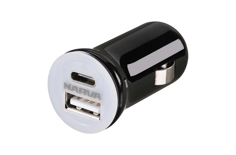 Narva Single USB + USB C Power Adaptor 81056BL – Award RV Superstore