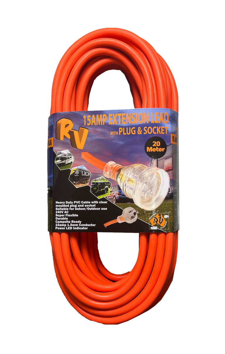 Australian RV 20M 15 Amp Extension Lead – Award RV Superstore
