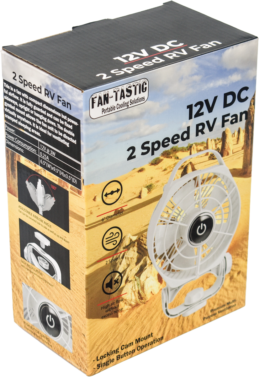 Fantastic 12VDC 2 Speed Fan – Award RV Superstore