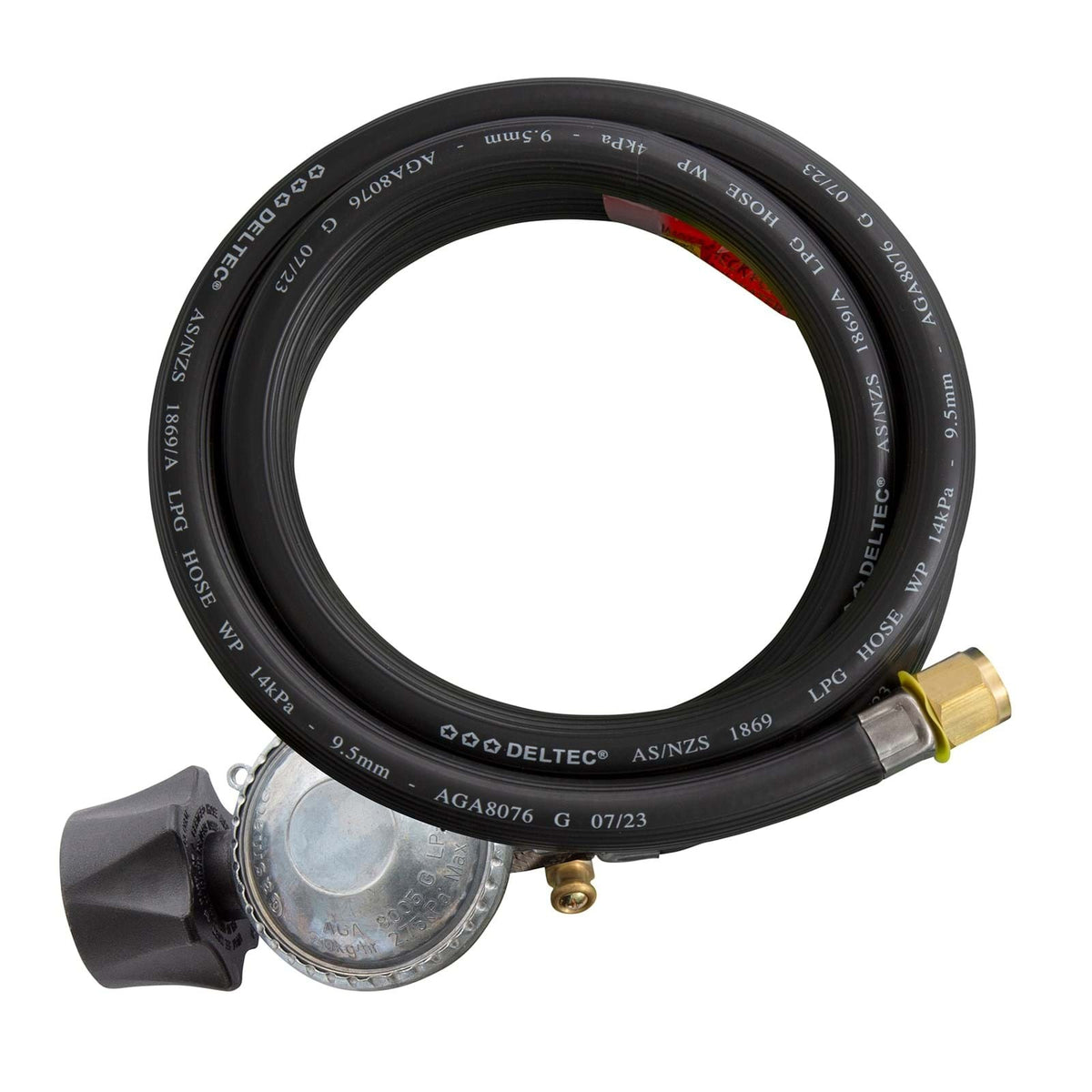 Gasmate PVC Hose & Regulator LCC27 to 5/8" UNF (3/8" SAE) 1500mm ...