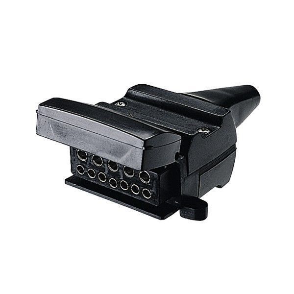 NARVA Trailer Connector 12 Pin Flat Plastic Socket 82072BL – Award RV ...