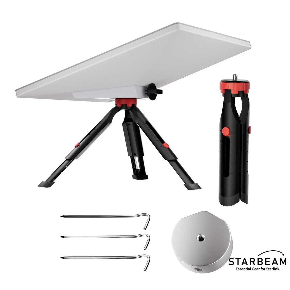 STARBEAM Starlink Mini 18cm Extendable Tripod with Adapter and Pegs ...