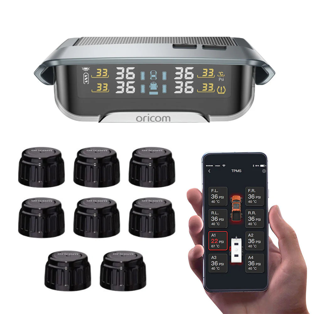 Oricom APP DIY TPMS W Multicolour Display - 8 External Sensor – Award ...