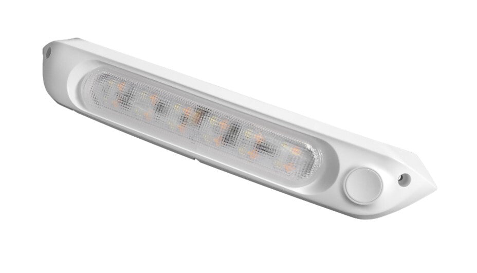 287mm Dual LED Lights12V Awning Amber/White Lights IP67 (No Switch) Wh ...