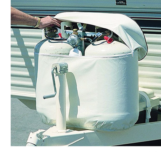 DOUBLE 9KG GAS BOTTLE COVER - WHITE – Award RV Superstore