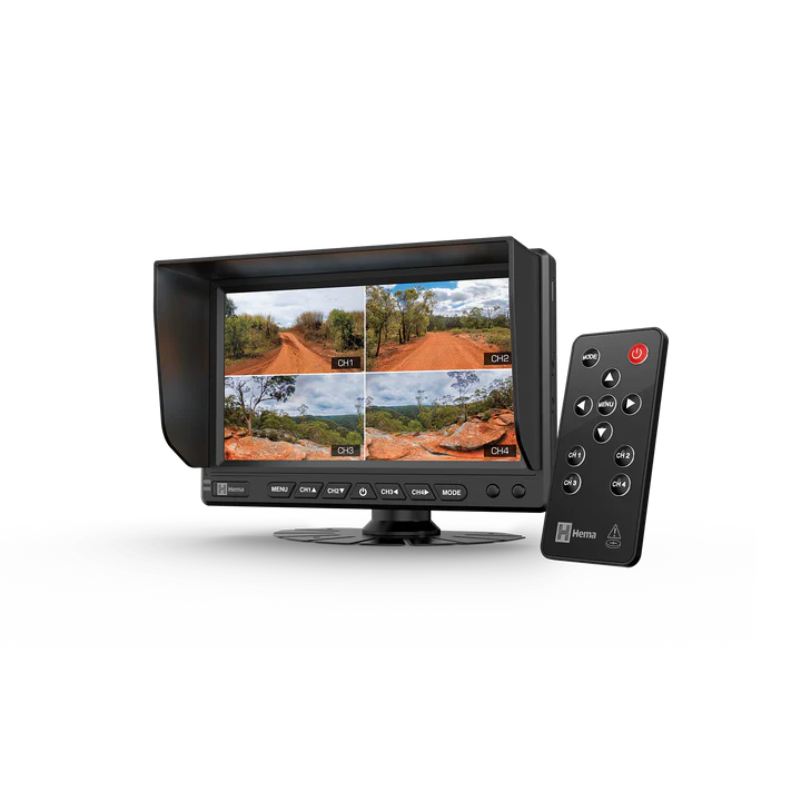 Hema HM-MNT AHD Quad Display Touchscreen Reversing Monitor – Award RV ...